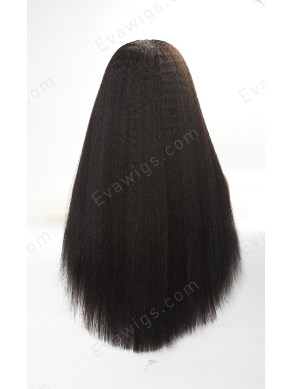 Custom Kinky Straight Natural Full Lace Human Hair Wig - Full Lace Wigs ...